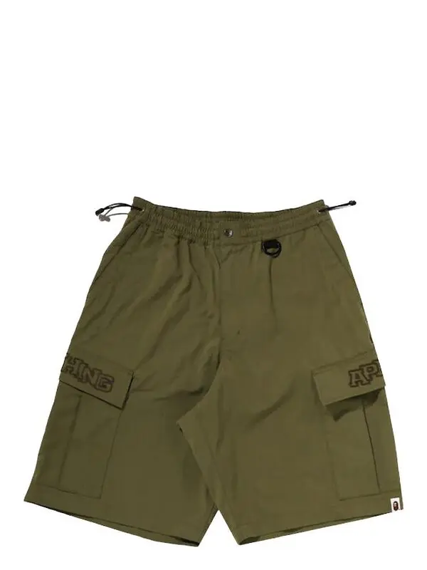 BAPE Wide Cargo Shorts - Olivedrab Green