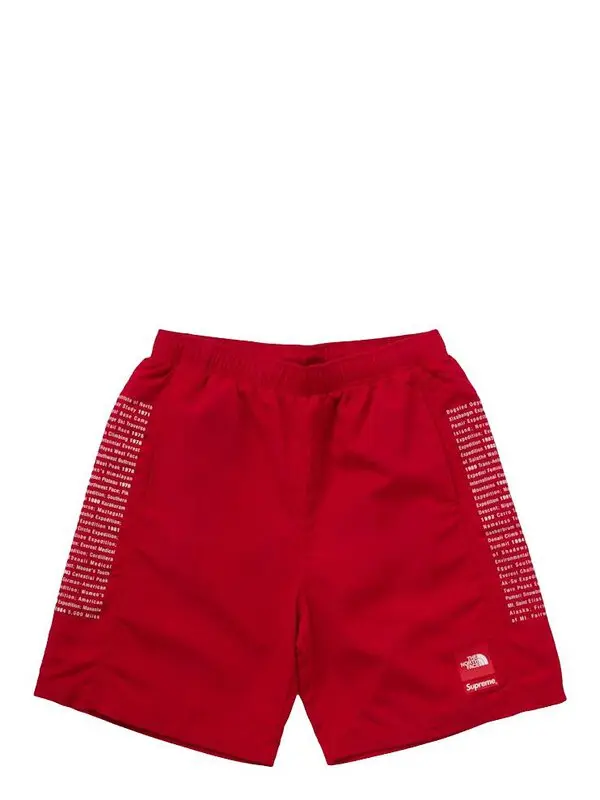 Supreme The North Face Nylon Short - Red