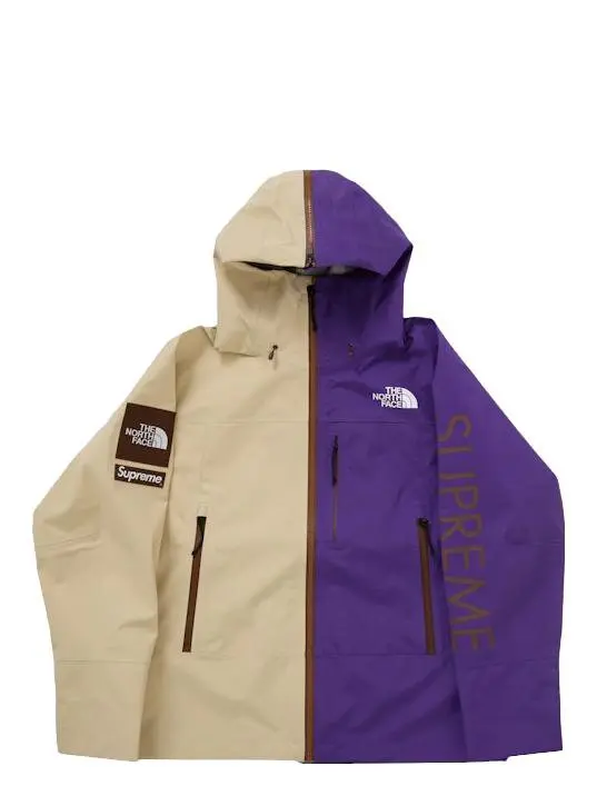 Supreme The North Face Split Taped Seam Shell Jacket - Tan