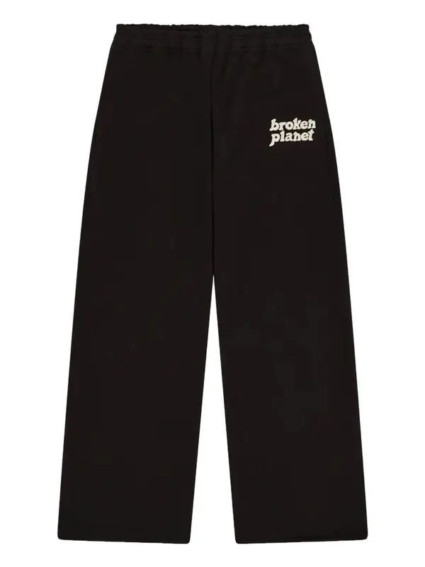 BROKEN PLANET Wideleg Sweatpants - Soot Black