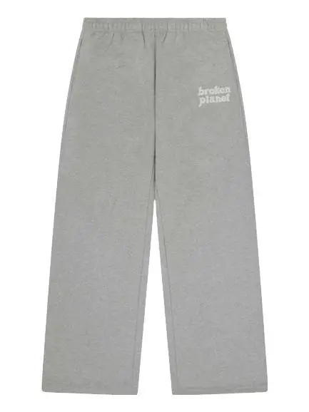 BROKEN PLANET Wide-leg Sweatpants - Heather Grey