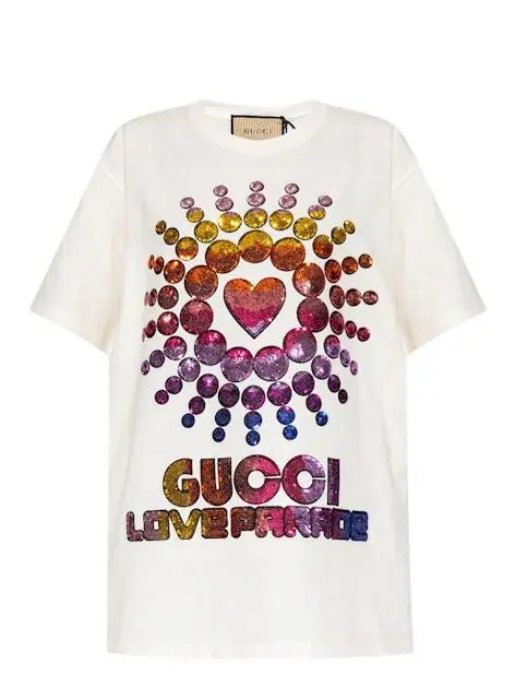 Gucci Love Parade Oversized T-shirt - White