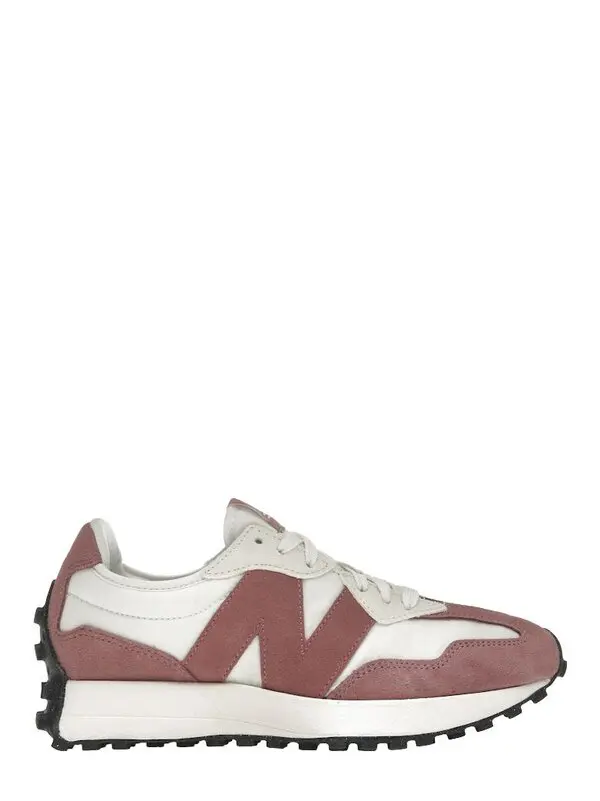 NEW BALANCE 327 Suede Sneakers - Pink/white