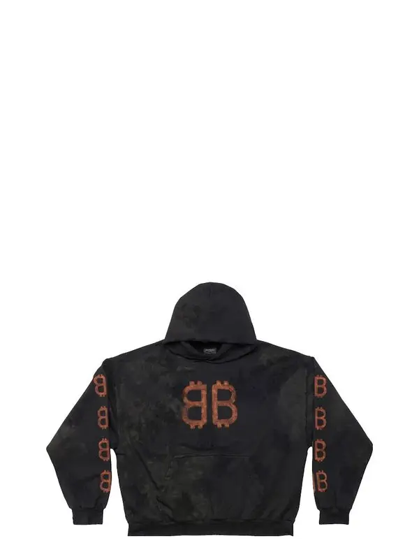 Balenciaga Crypto Medium Fit Hoodie - Black