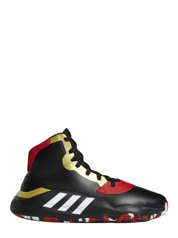 Adidas Pro Bounce 2019 High-top Sneakers - Core Black/cloud White/scarelet Red