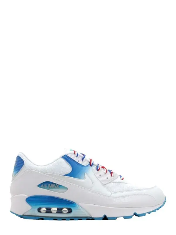 Nike Air Max 90 Premium - White/metallic Silver/laser Blue