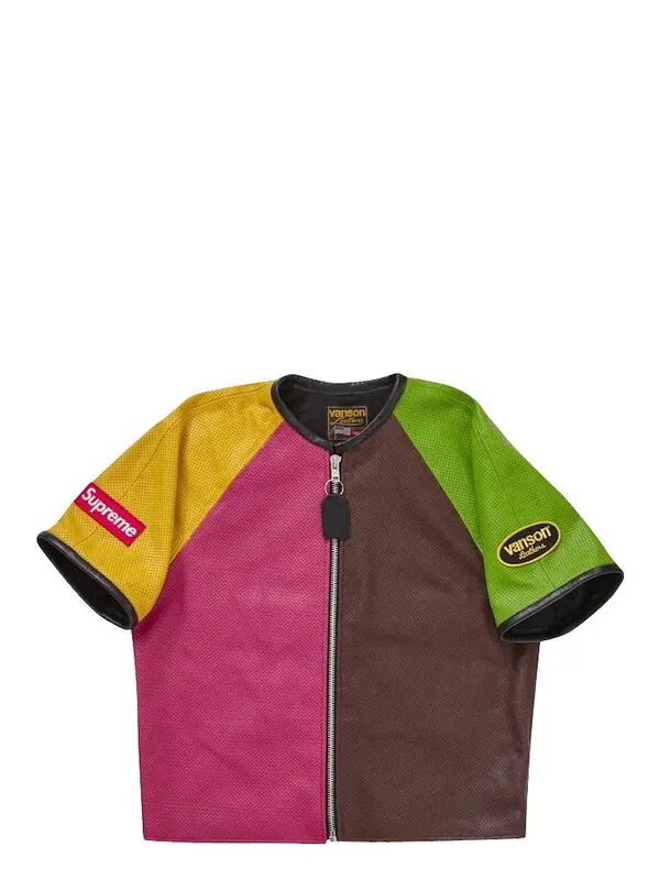 Supreme Vanson Leathers Racing Jacket - Multicolor