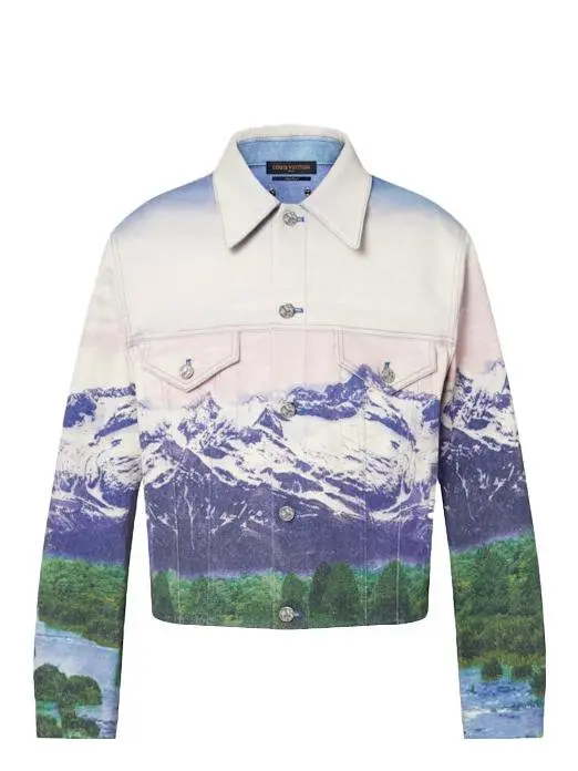 LOUIS VUITTON Landscape Denim Jacket - Multicolor