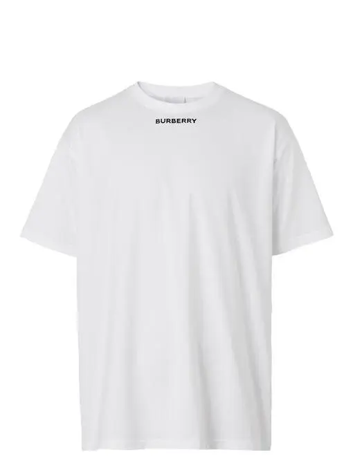 Burberry Monster Graphic Print Oversized T-shirt - White/black