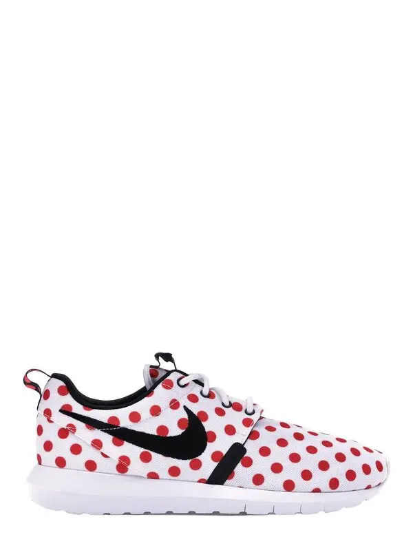 Nike Roshe Run Polka Dot Sneakers - White/black/action Red