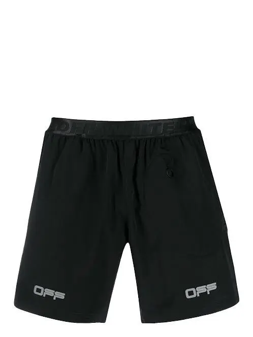 Off-White Track Shorts - Black/silver