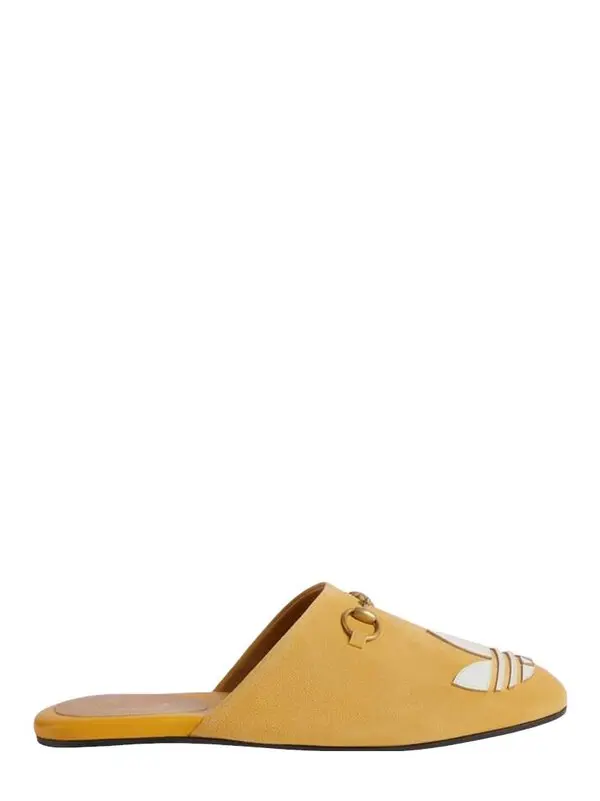 Gucci Adidas X Trefoil Suede Slipper - Yellow/white