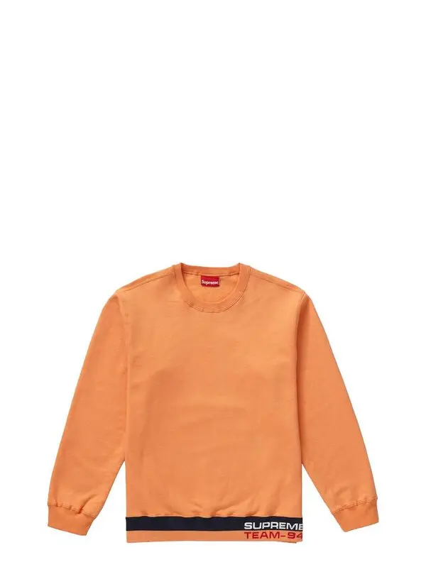 Supreme Rib Stripe Crewneck Sweatshirt - Pale Orange