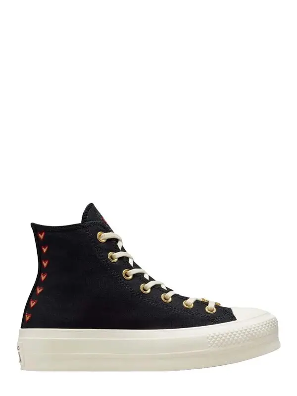 CONVERSE Chuck Taylor All Star Lift Hi Valentine's Day - Black/egret/back Ally Brick