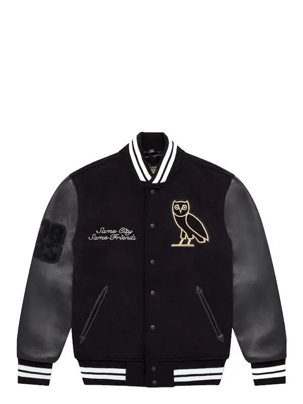 OVO Collegiate Varsity Jacket - Black