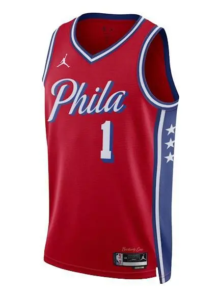 Nike Harden Philadelphia 76ers Nba Statement Jersey - Red