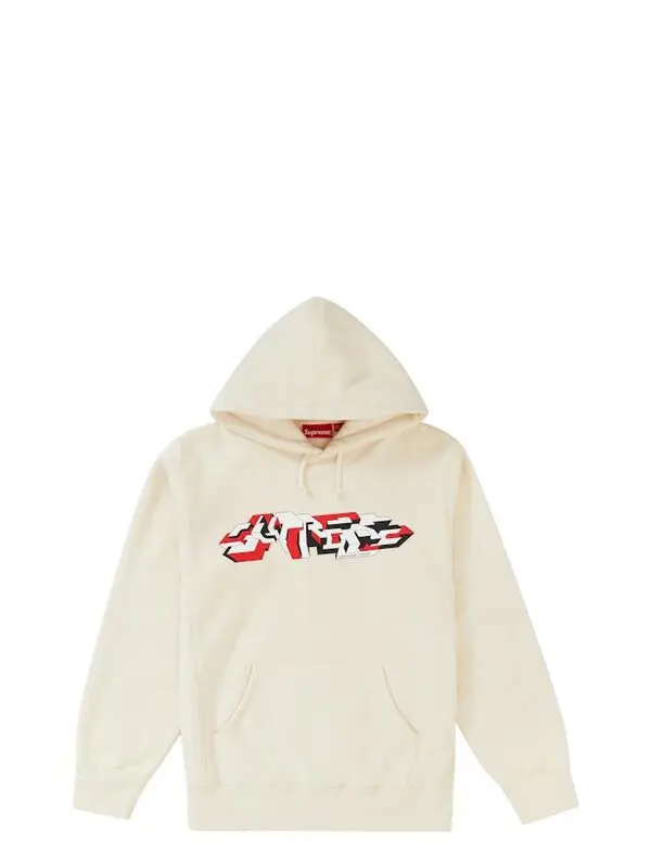 Supreme Delta Logo Hooded Sweatshirt - Natural