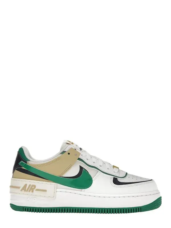 Nike Air Force 1 Low Shadow Sneakers - White/malachite/sesame