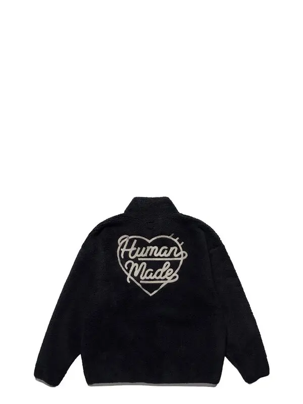 HUMAN MADE Boa Fleece Pullover - Navy Blue
