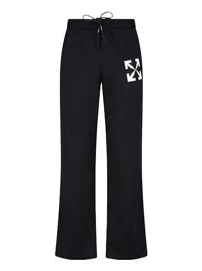 Off-White Off Off Single Arrow Slim Trackpant Pantsin - Black/white
