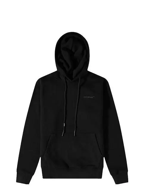 Off-White Diag Tab Slim Hoodie - Black