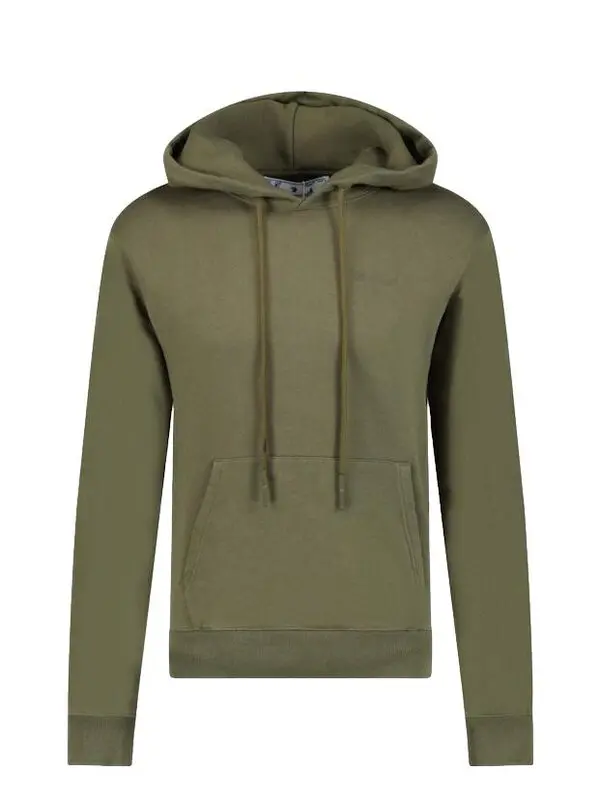 Off-White Diag Tab Hoodie - Army Green