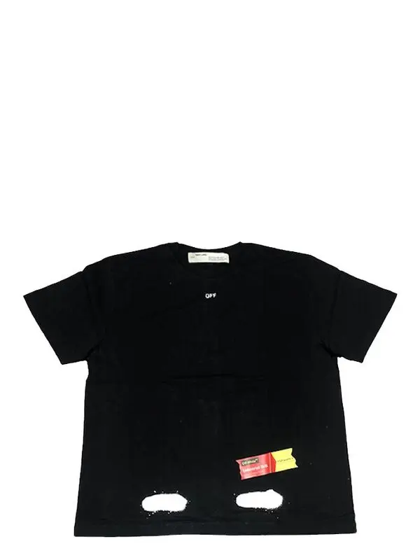 Off-White Incomplete Spray Paint Tee Shirt - Black