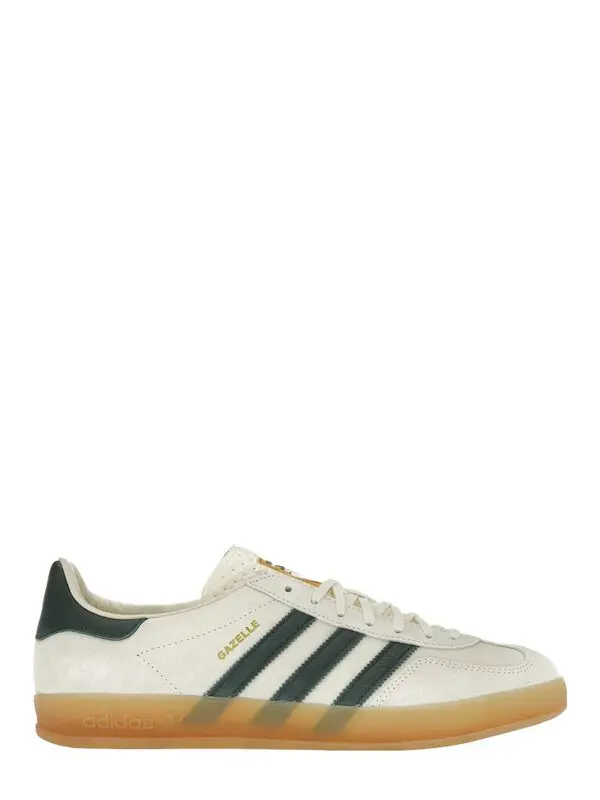 Adidas Gazelle Indoor Sneakers - Cream White/collegiate Green/gum