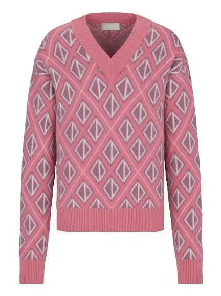 Dior Cd Diamond Motif Sweater - Pink