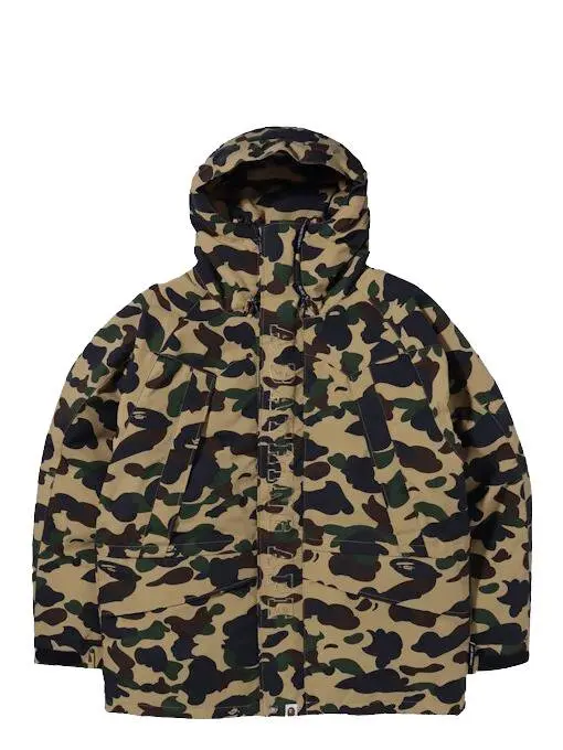 A BATHING APE 1st Camo Snowboard Down Jacket - Yellow