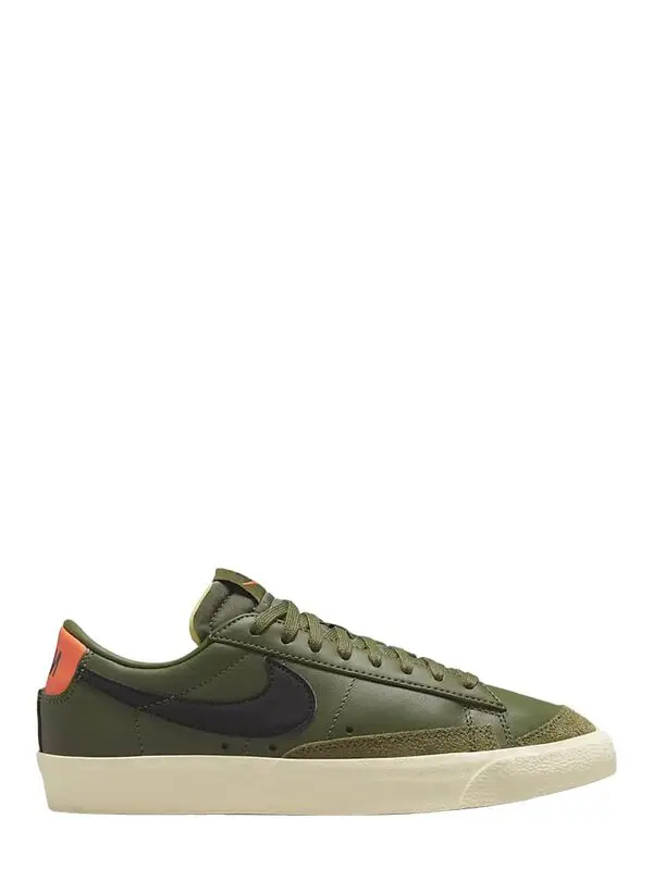 Nike Blazer Low '77 Sneakers - Medium Olive/orange Trans/coconut Milk