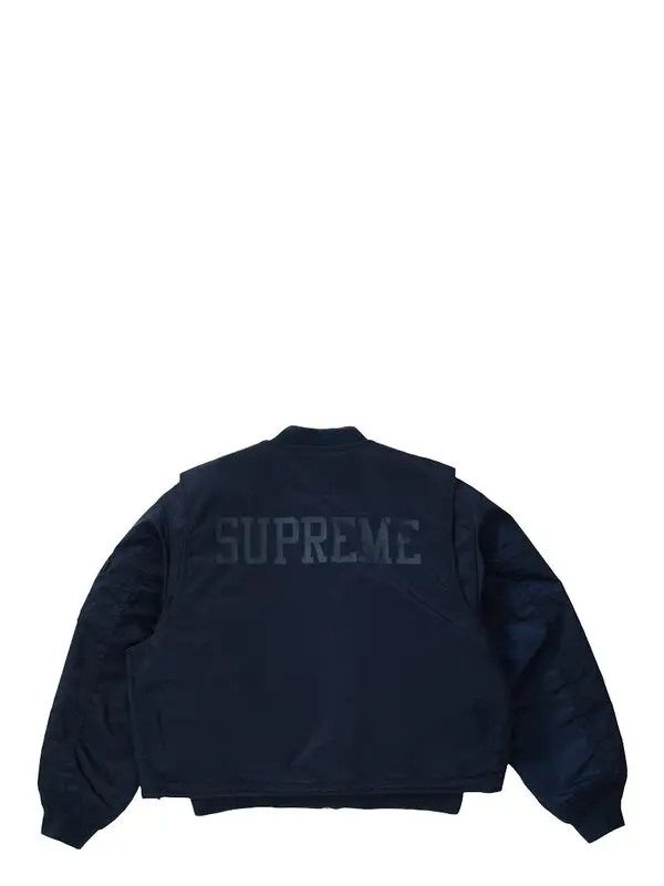 Supreme 2-in-1 Ma-1 Vest - Navy Blue