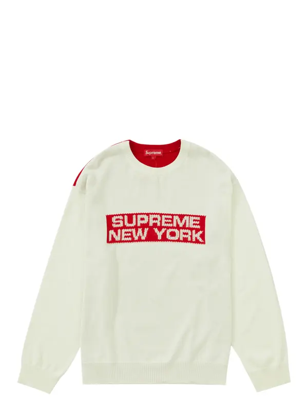 Supreme Two-tone Sweater - White