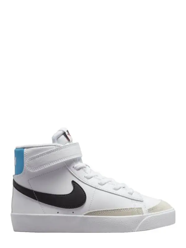 Nike Blazer Mid '77 High-top Sneakers - White/black/light Photo Blue