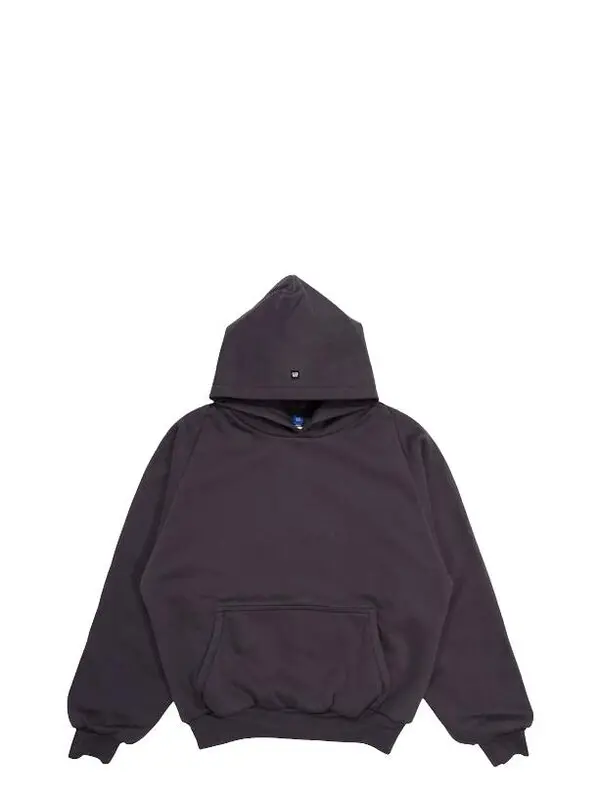 Yeezy Logo Shrunken Hoodie - Dark Grey