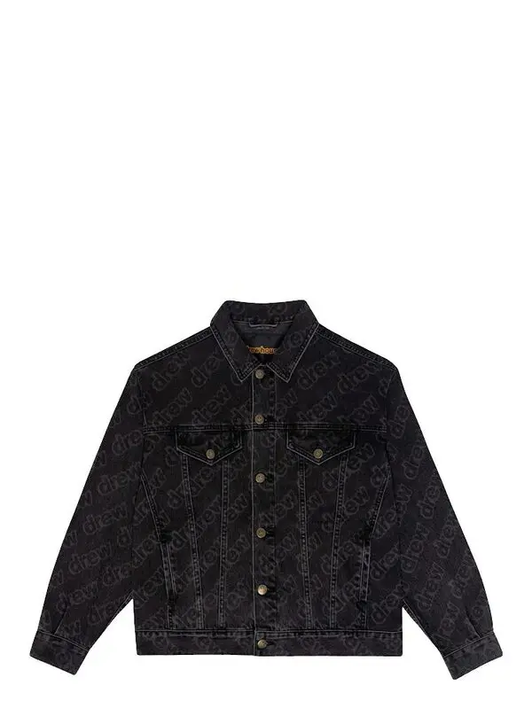 Drew House Trucker Jacket - Black Secret Repeat