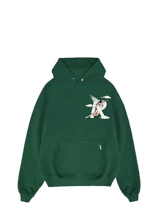 REPRESENT Storms In Heaven Hoodie - Racing Green