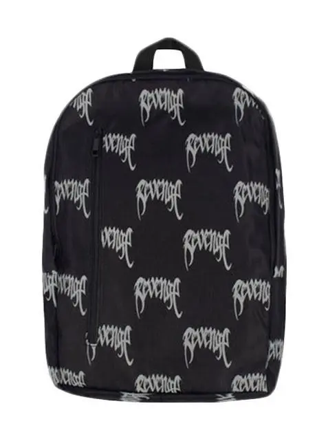 REVENGE Allover Logo Backpack - Black