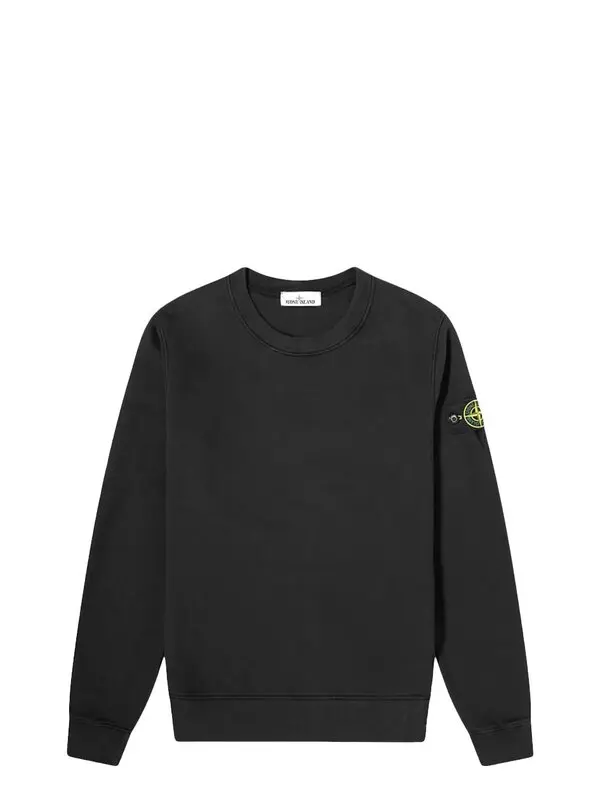 Stone Island Dyed Crewneck Sweatshirt - Black