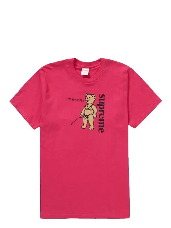 Supreme Not Sorry Tee Shirt - Pink