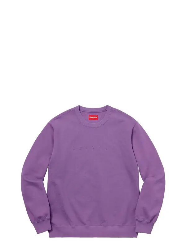Supreme Overdyed Crewneck Sweatshirt - Purple