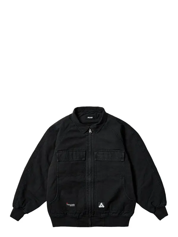 PALACE Heavy Canvas Bomber Jacket - Black