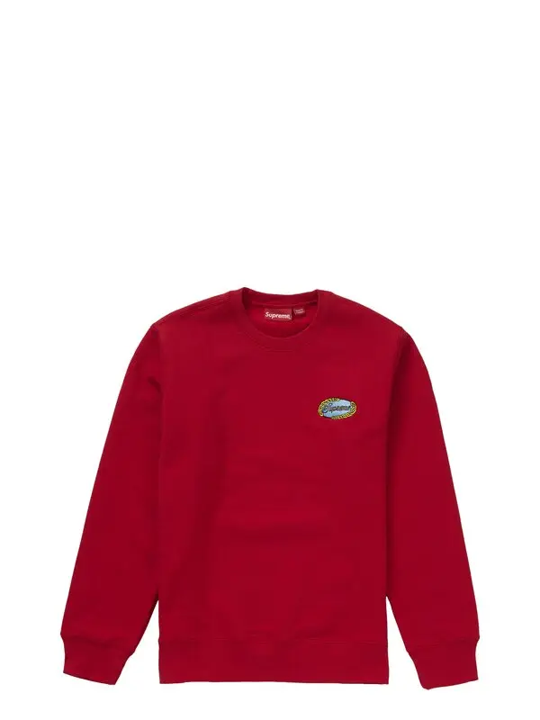 Supreme Chain Logo Crewneck Sweatshirt - Red