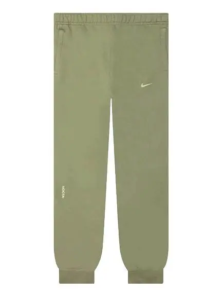 Nike X Nocta Fleece Cs Sweatpant - Oil Green/light Liquid Lime