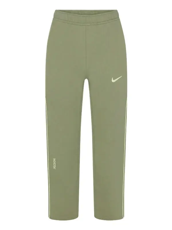 Nike X Nocta Fleece Cs Open Hem Sweatpant - Oil Green/light Liquid Lime