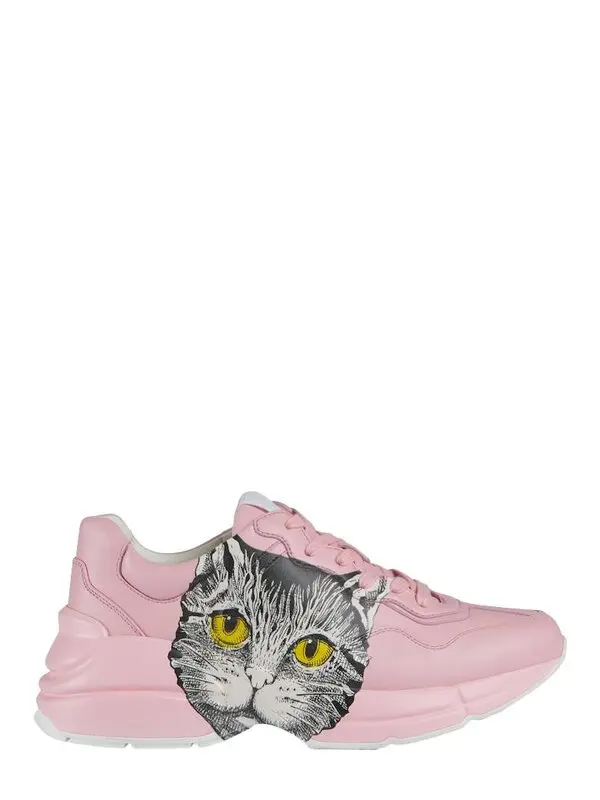 Gucci Rhyton Mystic Cat Sneakers - Pink