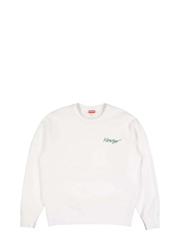 Kenzo Poppy Nigo Back Print Sweatshirt - White