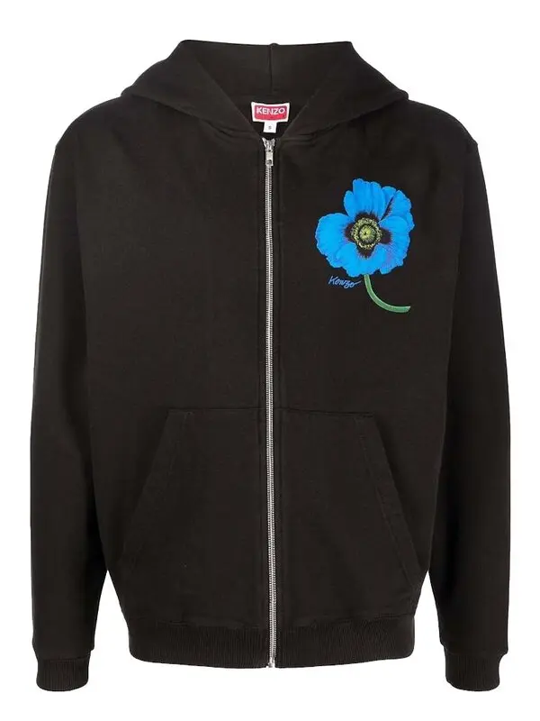 Kenzo Poppy Nigo Zip Jacket - Black