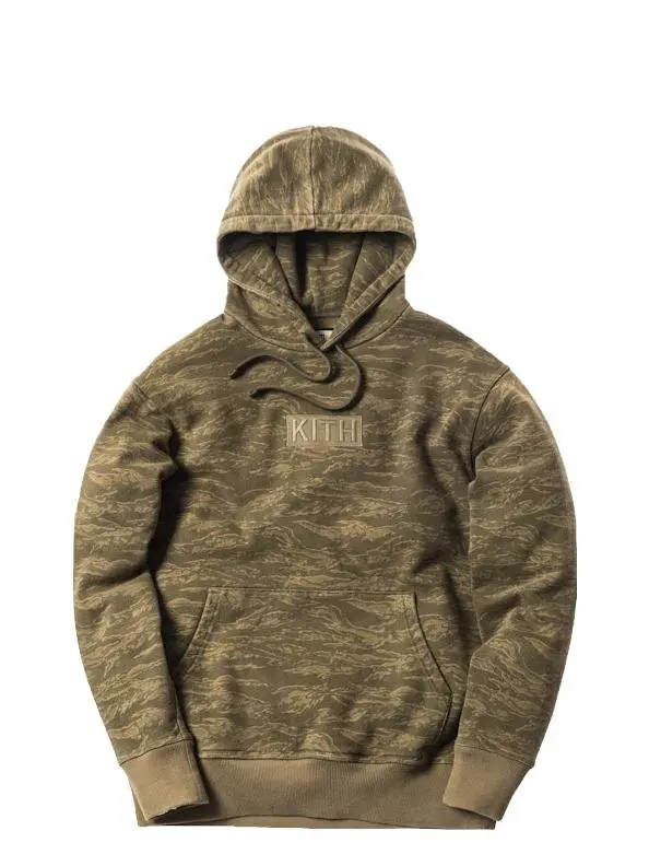 Kith Classic Logo Hoodie - Tiger Camo