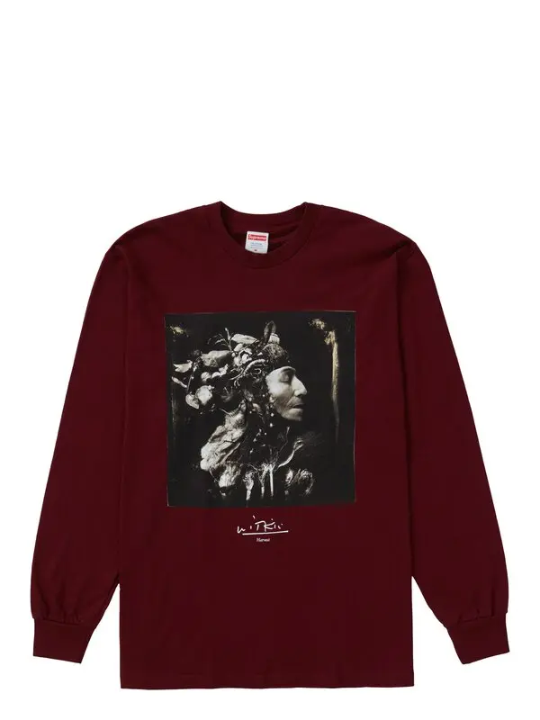 Supreme Joelpeter Witkin Harvest Long Sleeve Tee Shirt - Burgundy